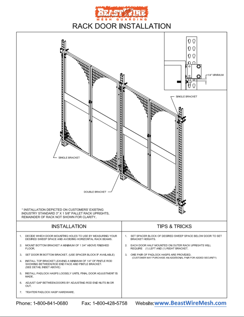 BeastWire® Pallet Rack Backing, Siding & Doors | SpaceGuard