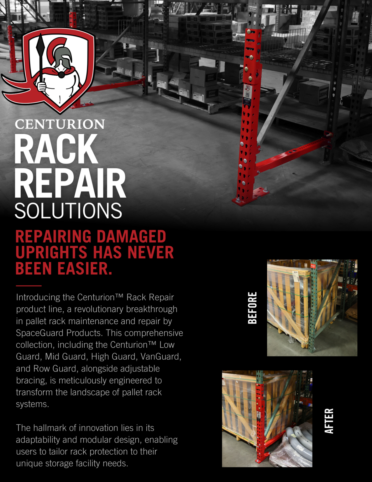 Centurion™ Mid Guard | Pallet Rack Repair